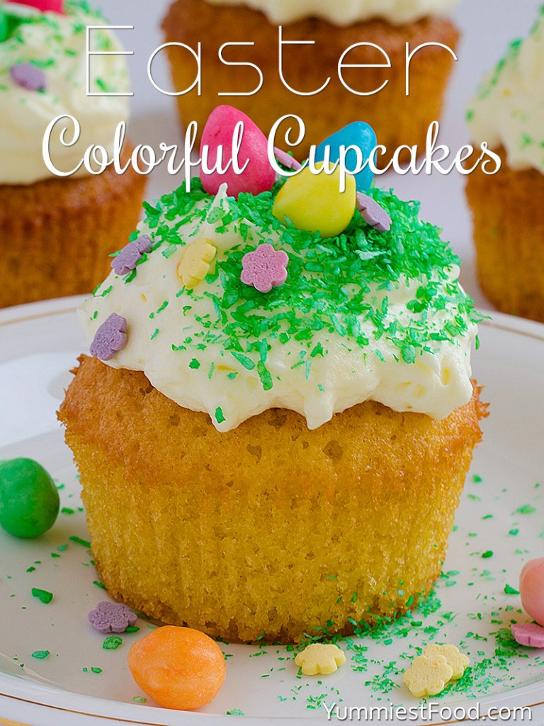 Easter Colorful Cupcakes