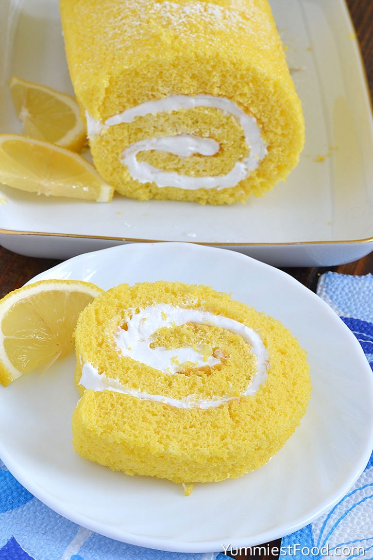 Lemon Swiss Roll – Recipe from Yummiest Food Cookbook