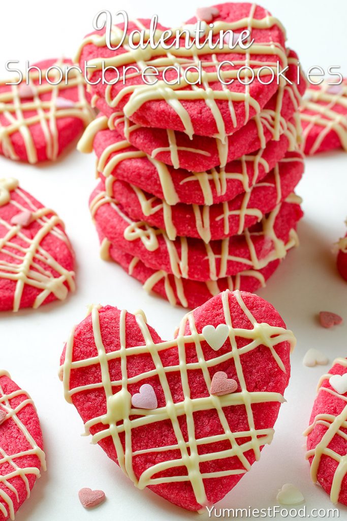 Valentine Shortbread Cookies – Recipe from Yummiest Food Cookbook