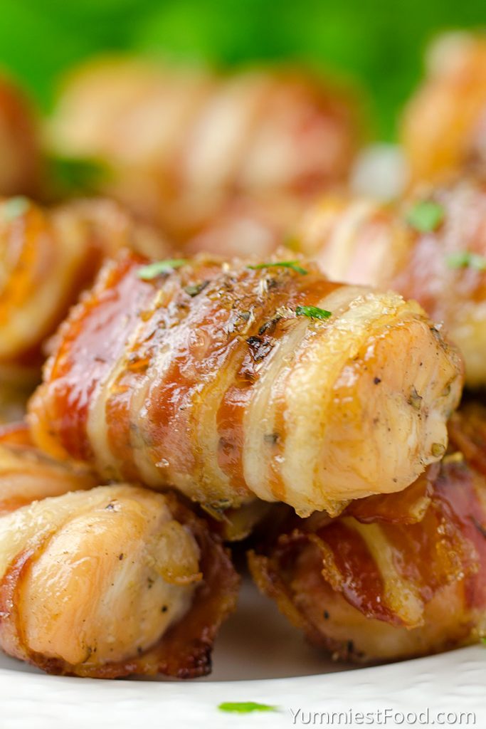 Easy And Sweet Chicken Bacon Bites – Recipe from Yummiest Food Cookbook