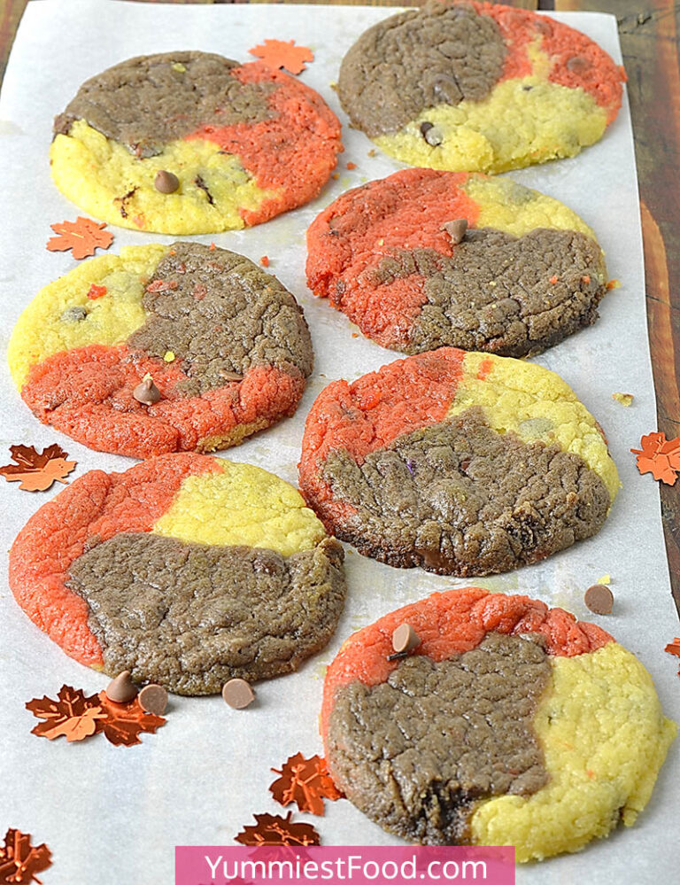 Marbled Chocolate Chip Cookies – Recipe from Yummiest Food Cookbook
