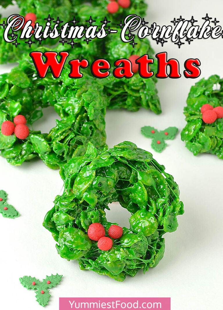 Christmas Cornflake Wreaths – Recipe from Yummiest Food Cookbook