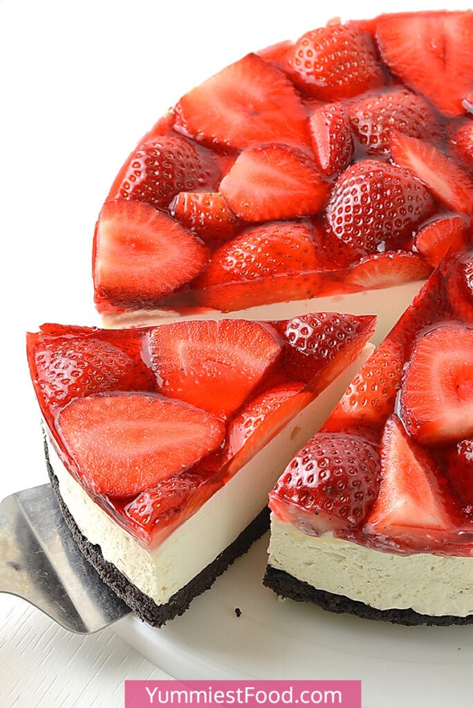 Strawberry Jello Cheesecake – Recipe from Yummiest Food Cookbook