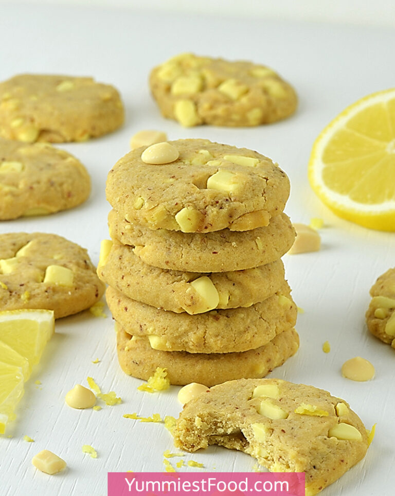 Lemon White Chocolate Cookies – Recipe from Yummiest Food Cookbook