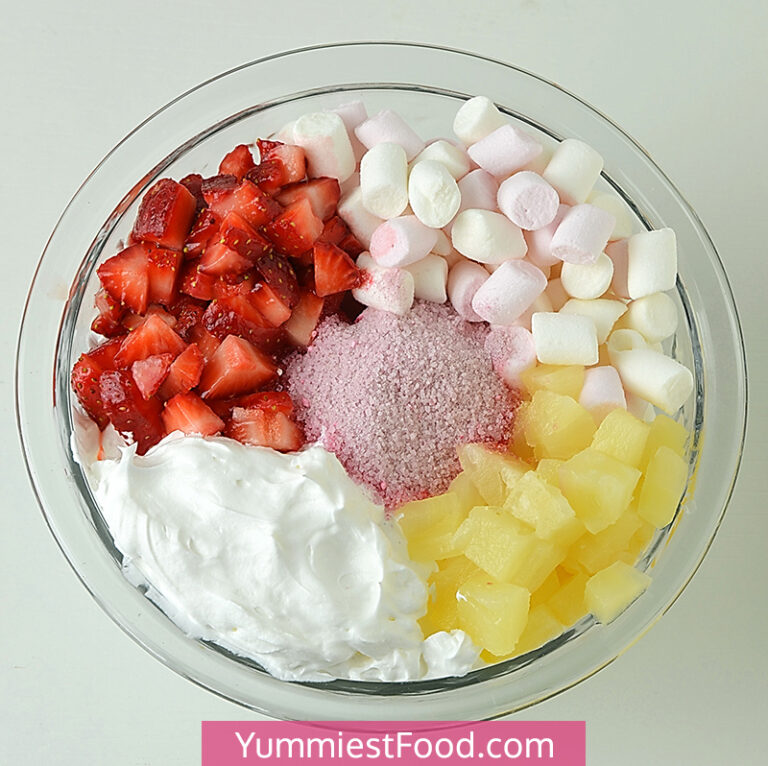 Strawberry Fluff Salad – Recipe from Yummiest Food Cookbook