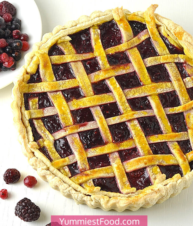Mixed Berry Pie – Recipe from Yummiest Food Cookbook