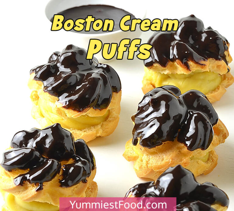 Boston Cream Puffs – Recipe from Yummiest Food Cookbook