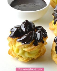 Boston Cream Puffs – Recipe from Yummiest Food Cookbook