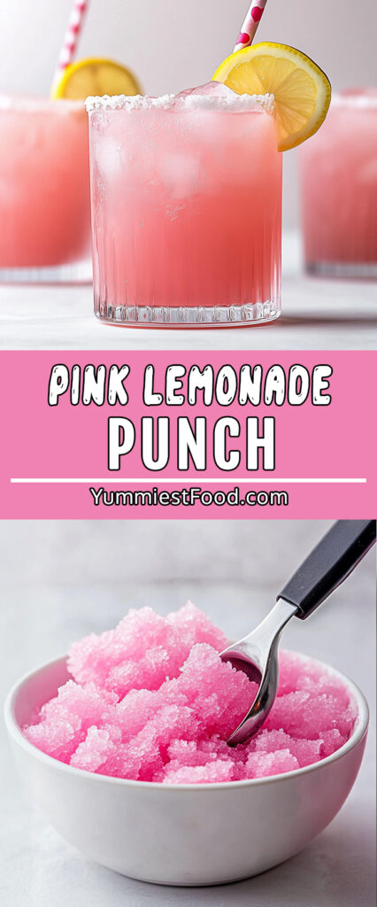Pink Lemonade Punch – Recipe from Yummiest Food Cookbook